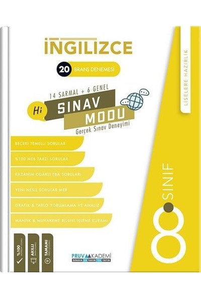 Pruva Akademi LGS Ingilizce 20 Branş Denemesi Pruva Akademi