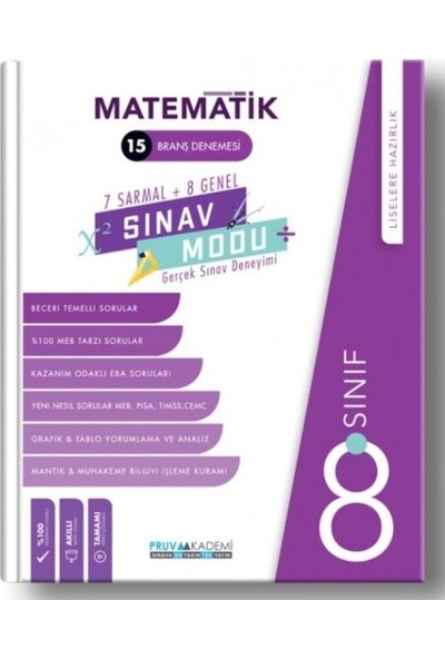 Pruva Akademi LGS Matematik 15 Branş Denemesi Pruva Akademi LGS Matematik 15 Branş Denemesi