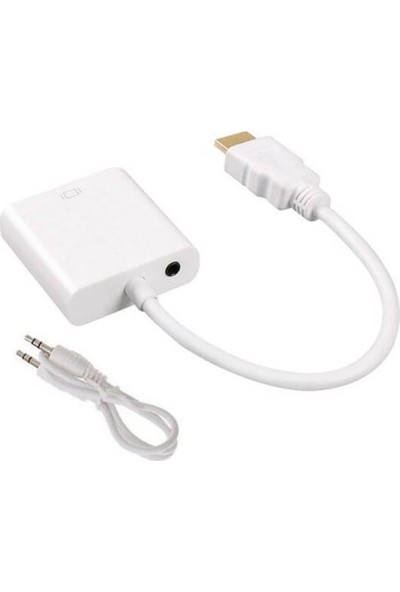 Concord C-554 HDMI To VGA + Aux Dönüştürücü Kablosu Concord C-554 HDMI To VGA + Aux Dönüştürücü Kablosu