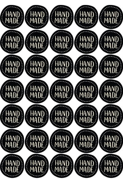Matbaas Handmade - El Yapımı Etiketi-Sticker 4 x 4 cm 70 Adet Siyah Matbaas Handmade - El Yapımı Etiketi-Sticker 4 x 4 cm 70 Adet Siyah