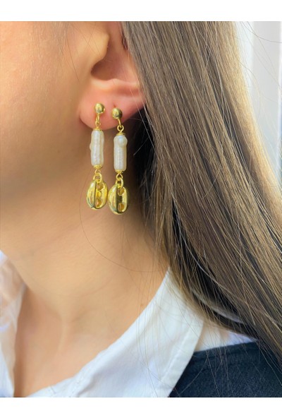 Parle Silver Tasarım İnci Küpe Parle Silver Tasarım İnci Küpe