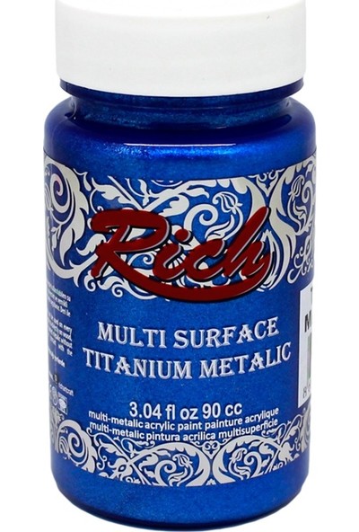 Rich Multi Surface Titanium Metalik Boya 90 cc Mavi 2562 Rich Multi Surface Titanium Metalik Boya 90 cc Mavi 2562