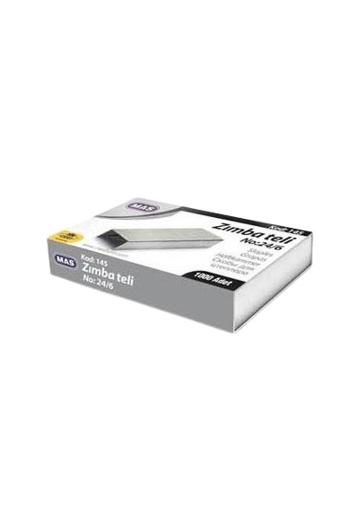 Mas Zımba Teli 24/6 1000PCS 3'lü Mas Zımba Teli 24/6 1000PCS 3'lü