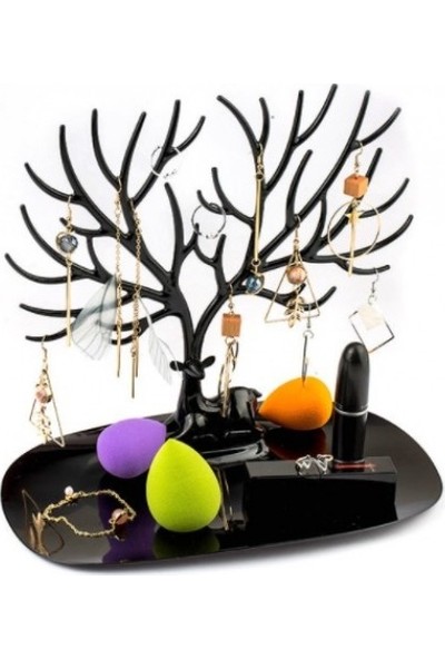 Tineke Geyik Tasarımlı Takı Askısı Siyah Tineke Geyik Tasarımlı Takı Askısı Siyah