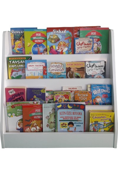 Melis 4 Raflı Montessori Kitaplık