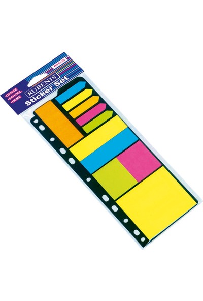 Rubenis Yapışkanlı Not Kağıdı Karışık Rps-25