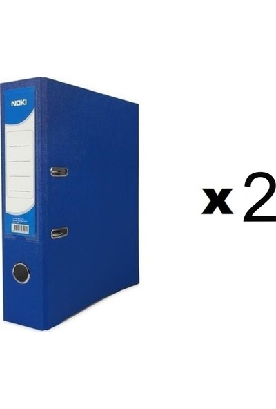Noki Geniş Plastik Büro Klasörü Mavi 2'li Noki Geniş Plastik Büro Klasörü Mavi 2'li