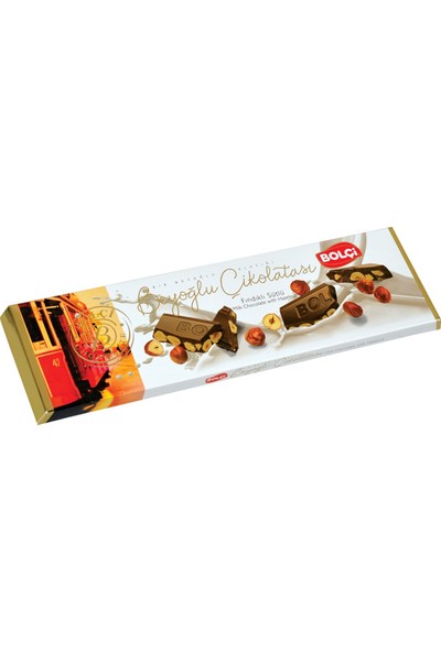 Bolçi Sütlü Fındıklı Beyoğlu Çikolatası 300GR Bolçi Sütlü Fındıklı Beyoğlu Çikolatası 300GR