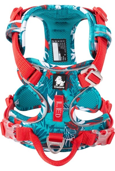 True Love Mavi Kamuflajlı, Ergonomik, Oxford Kumaşlı Göğüs Tasması