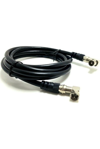 Electroon 3mt L Tipi F Konnektörlü Erkek Anten Fişli Kablo Electroon 3mt L Tipi F Konnektörlü Erkek Anten Fişli Kablo