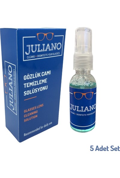 Juliano 5 Adet Gözlük Temizleme Antistatik Solusyon Sprey Set Juliano 5 Adet Gözlük Temizleme Antistatik Solusyon Sprey Set