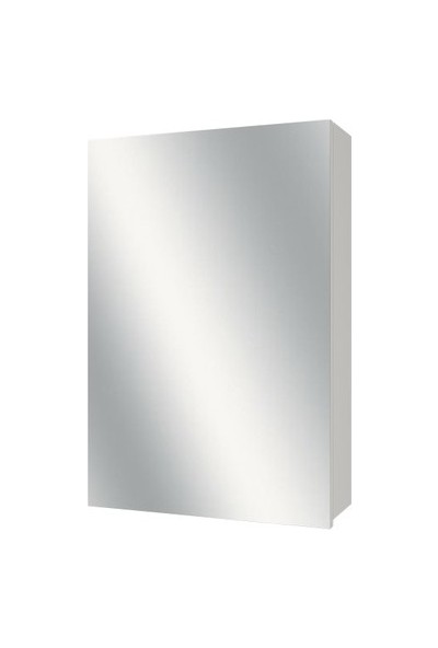 Makbulce Tek Kapaklı Lavobo Üstü Aynalı Banyo Dolabı 15 x 60 x 40 cm