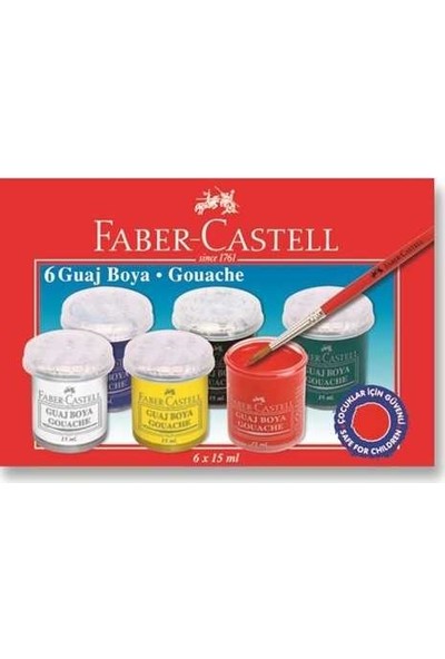 Faber-Castell Faber Castell Guaj Boya 6'lı 15ML