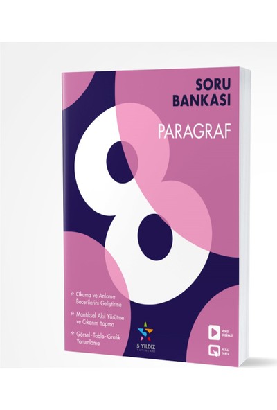 5 Yıldız Yayınları 8. Sınıf Türkçe Paragraf Soru Bankası 5 Yıldız Yayınları 8. Sınıf Türkçe Paragraf Soru Bankası