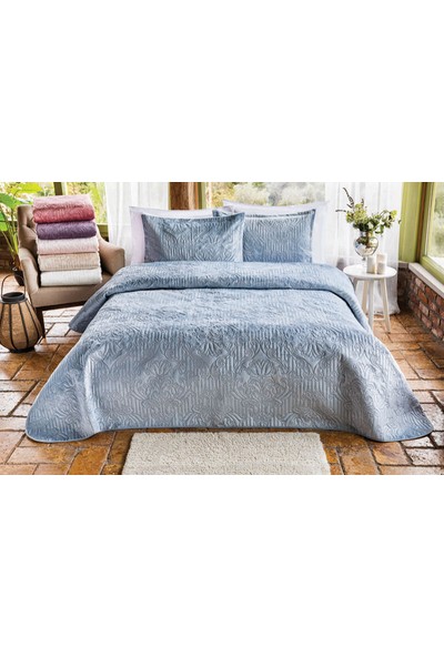 Özdilek - Indigo Flair Çift Kişilik Yatak Örtüsü Seti |230X250 Özdilek - Indigo Flair Çift Kişilik Yatak Örtüsü Seti |230X250