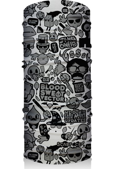 ScarfAce Bandana Mistogrigio Bandana/Buff/Boyunluk/Outdoor ScarfAce Bandana Mistogrigio Bandana/Buff/Boyunluk/Outdoor