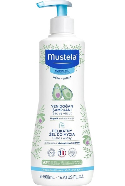 Mustela Dermo Cleansing Saç Ve Vücut Şampuan 500 ml Mustela Dermo Cleansing Saç Ve Vücut Şampuan 500 ml
