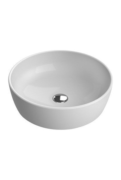 Turkuaz Cerastyle One Lavabo 46 cm Yuvarlak Çanak Tezgah Üstü