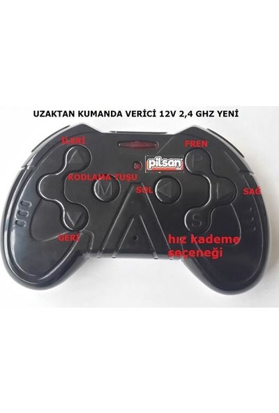 Pilsan Akülü Araba 2,4 Ghz Kumanda Vericisi - Yeni Model 19