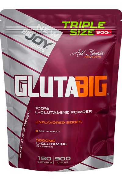 Bigjoy Sports Glutabig Powder L-Glutamin Amino Asit 900g Bigjoy Sports Glutabig Powder L-Glutamin Amino Asit 900g