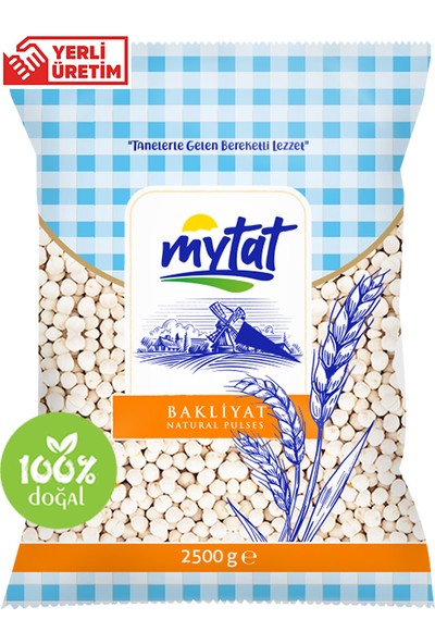 Mytat Doğal Yerli Üretim (8.5mm) Nohut 2.5kg