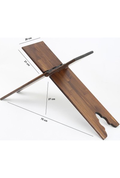 Ikranur Ahşap Rahle (70 Cm) Kahve Ikranur Ahşap Rahle (70 Cm) Kahve