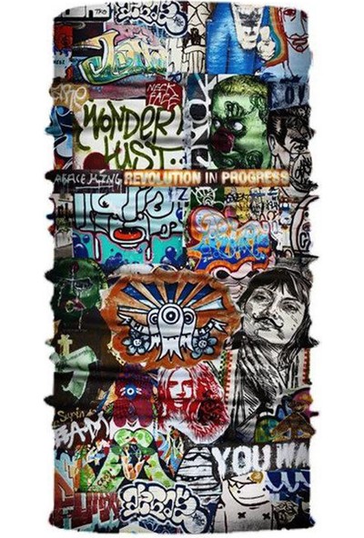 Knmaster Blue Graffiti Outdoor / Bisiklet / Motosiklet Çok Amaçlı Bandana Boyunluk Knmaster Blue Graffiti Outdoor / Bisiklet / Motosiklet Çok Amaçlı Bandana Boyunluk