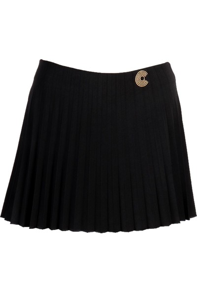 Courtmax Pileli Siyah Tenis Eteği