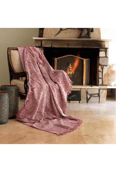 Tekstil Sepeti Kiremit Pamuklu Koltuk & Çekyat Örtüsü