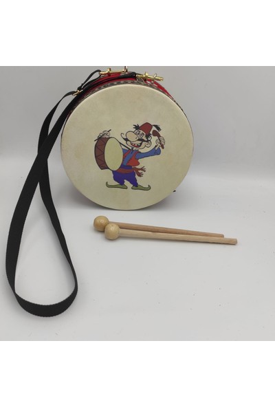Çocuk Davulu Davulcu Baskılı Çocuk Davulu Davulcu Baskılı