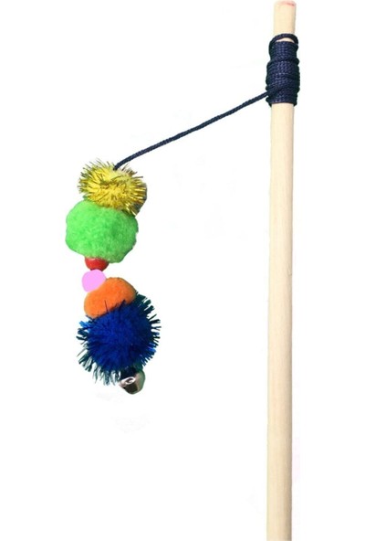 Muca Kedi Oltası Ponponlu Zilli Muca Kedi Oltası Ponponlu Zilli