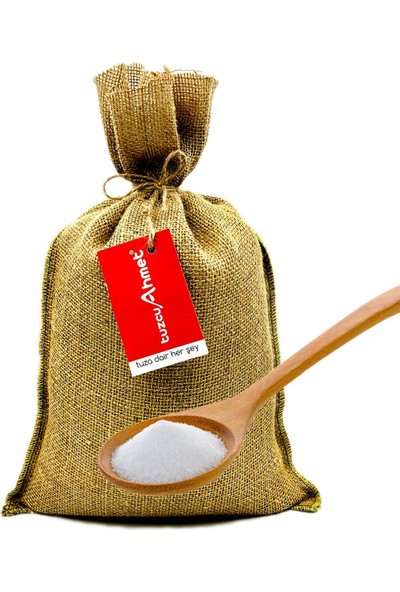 Tuzcu Ahmet 5 kg Jüt Torbada %100 Gerçek Kristal Kaya Tuzu Tuzcu Ahmet 5 kg Jüt Torbada %100 Gerçek Kristal Kaya Tuzu
