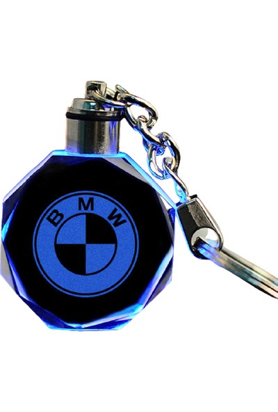 Ldh Bmw Logolu LED Işıklı 3D Kristal Araba Anahtarlık Ldh Bmw Logolu LED Işıklı 3D Kristal Araba Anahtarlık