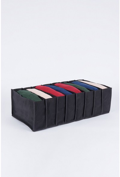 Ophelia's Touch Organizer Cepli Dolap İçi ve Çekmece Düzenleyici Siyah Organik Large Ophelia's Touch Organizer Cepli Dolap İçi ve Çekmece Düzenleyici Siyah Organik Large