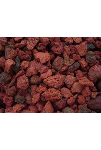 MF Botanik Kırmızı Pomza Taşı 3-8 mm 5 Litre Volkanik Ponza Taşı