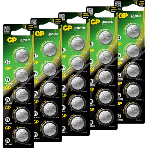 Gp CR2032 Lityum 3V Düğme Pil 5 Blister 5 Kart 25'li Fiyatı