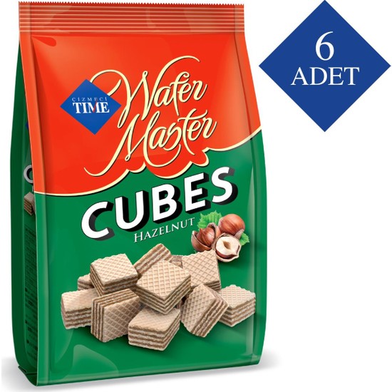 Çizmeci Time Wafer Master Cubes Fındıklı 100 gr 6 'lı Paket Fiyatı