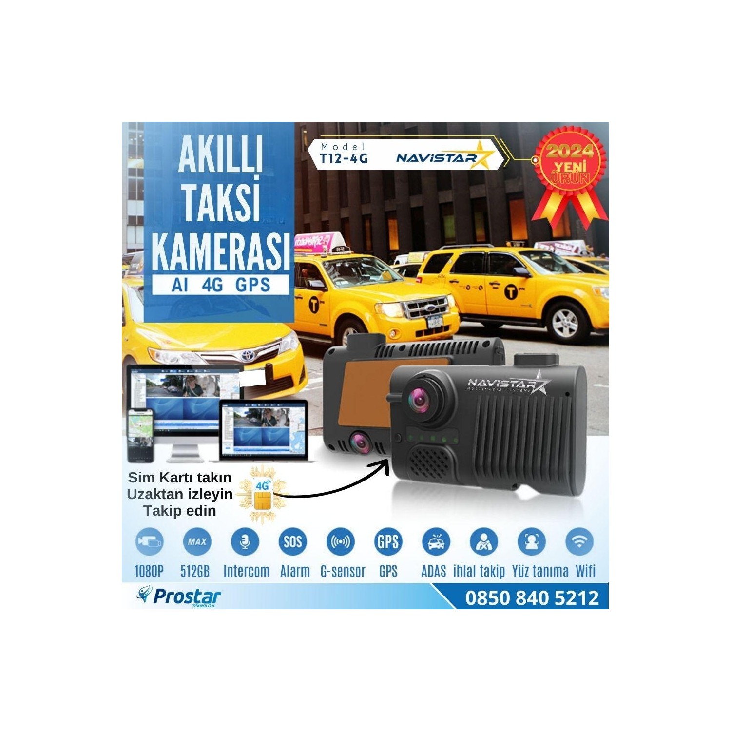 Navistar Uzaktan Izlemeli 2 Kameralı Wifi Gps 4g Yapay Zeka Fiyatı