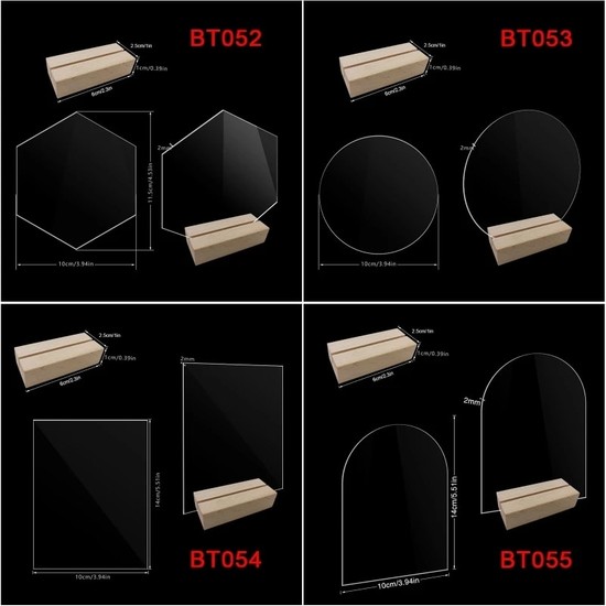 BT054 Ahşap Tabanlı Düğün Masa Burcu Numarası Tutucular Fiyatı