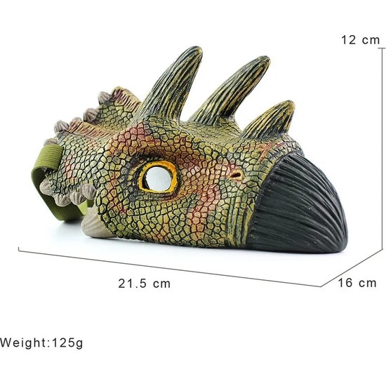 Bej Dinozor Maskesi Simülasyon Dinozor Modeli Cadılar Fiyatı