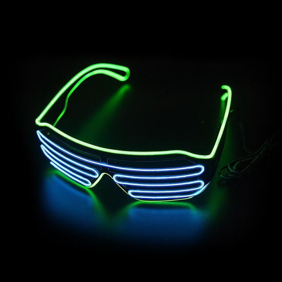 Sarı ve Kırmızı Parlayan Gözlük LED Gafas Aydınlık Bril Neon Fiyatı