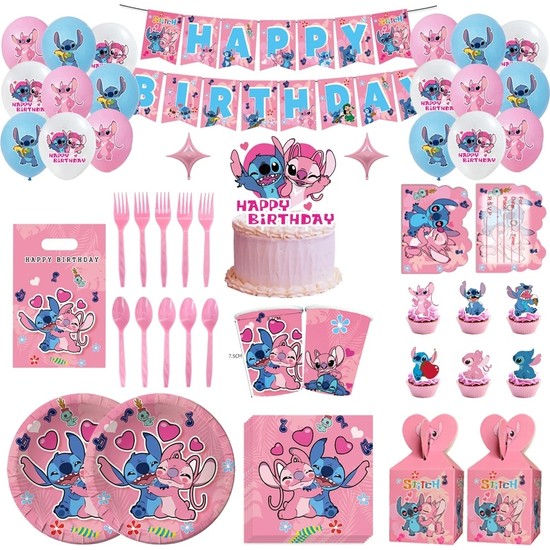 Davetiye Kartı Pembe Lilo ve Stitch Kızın Doğum Günü Fiyatı