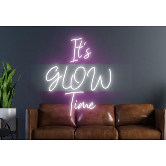 It's Glow Time Yazılı Neon Tabela Fiyatı - Taksit Seçenekleri