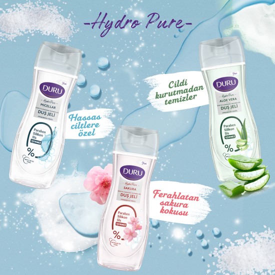 Duru Hydro Pure Aloevera Duş Jeli 3x450ml Fiyatı