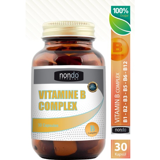 Nondo Vitamin B Complex 30 Kapsül Fiyatı - Taksit Seçenekleri