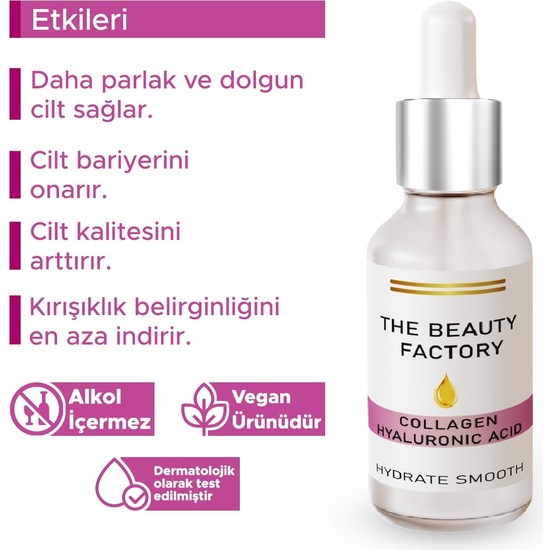 The Beauty Factory Collagen Hyaluronic Acid Hydrate Smooth Fiyatı