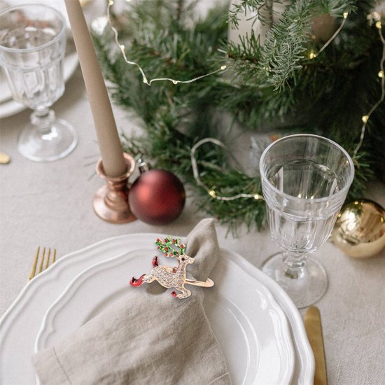 Talent Noel Peçete Halkaları 18 Adet Setleri, Altın Peçete Fiyatı