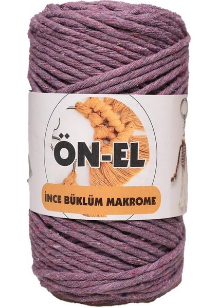 Berqnet Ince Büklüm Tarama Makrome Ipi 250 Gr. Kod/renk: Mor Fiyatı