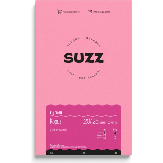 Suzz Premium Kopuz Teli 0.20 Fiyatı - Taksit Seçenekleri