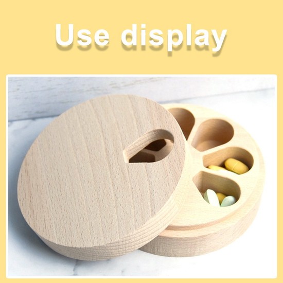 Humble Ahşap Hap Kutusu Saklama Bölmesi Haftalık Ilaç Tablet Fiyatı